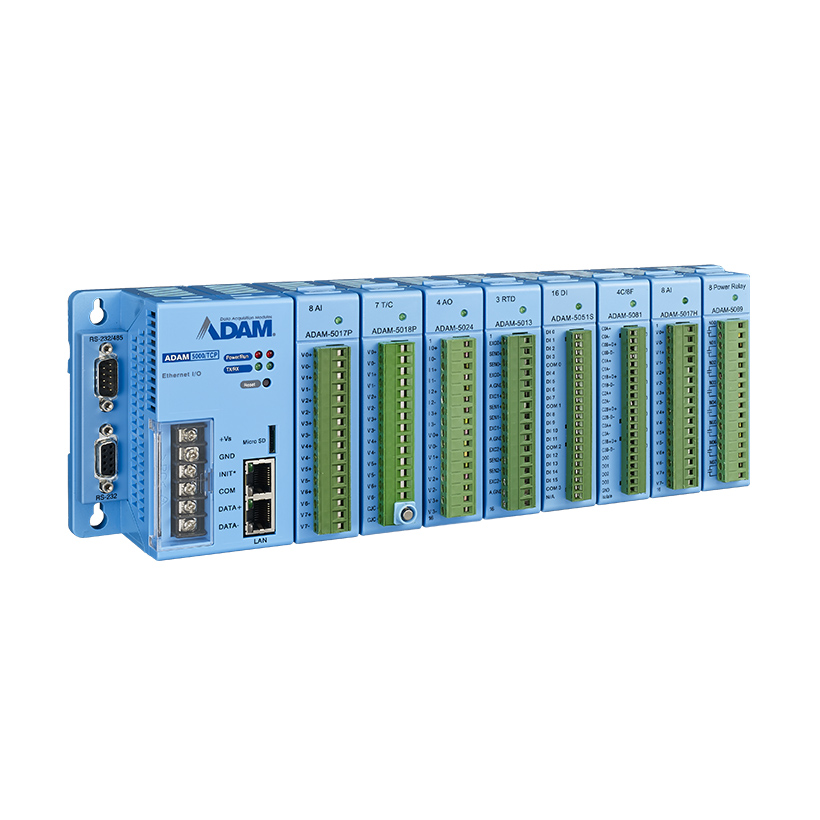 ADAM-5000/TCP-CE-CIRCUIT MODULE, 8-slot Distributed DA&C System Based ...